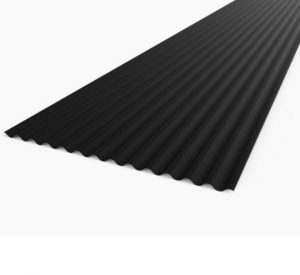 Chapa Acanalada Color Negra C-25 (0,50mm) | Hoja x 2mt – Provecom